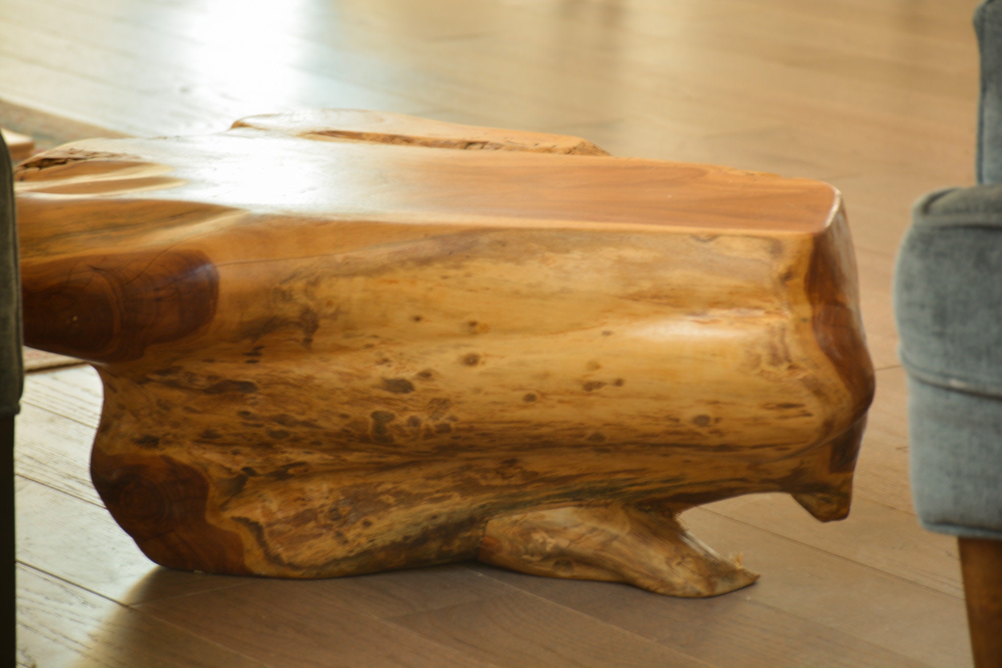 Solid Teak Root Coffee Table 25 X 28 - Etsy