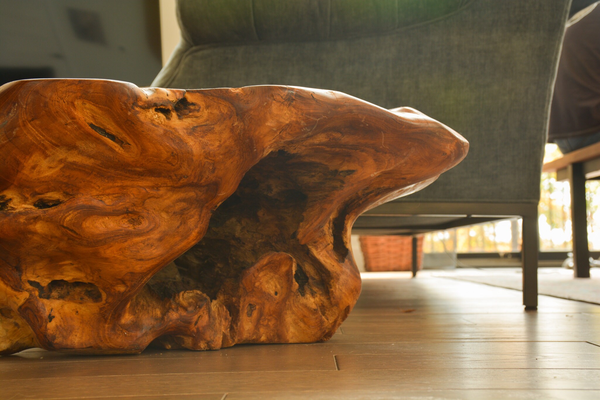 Solid Teak Root Coffee Table 25 X 28 - Etsy
