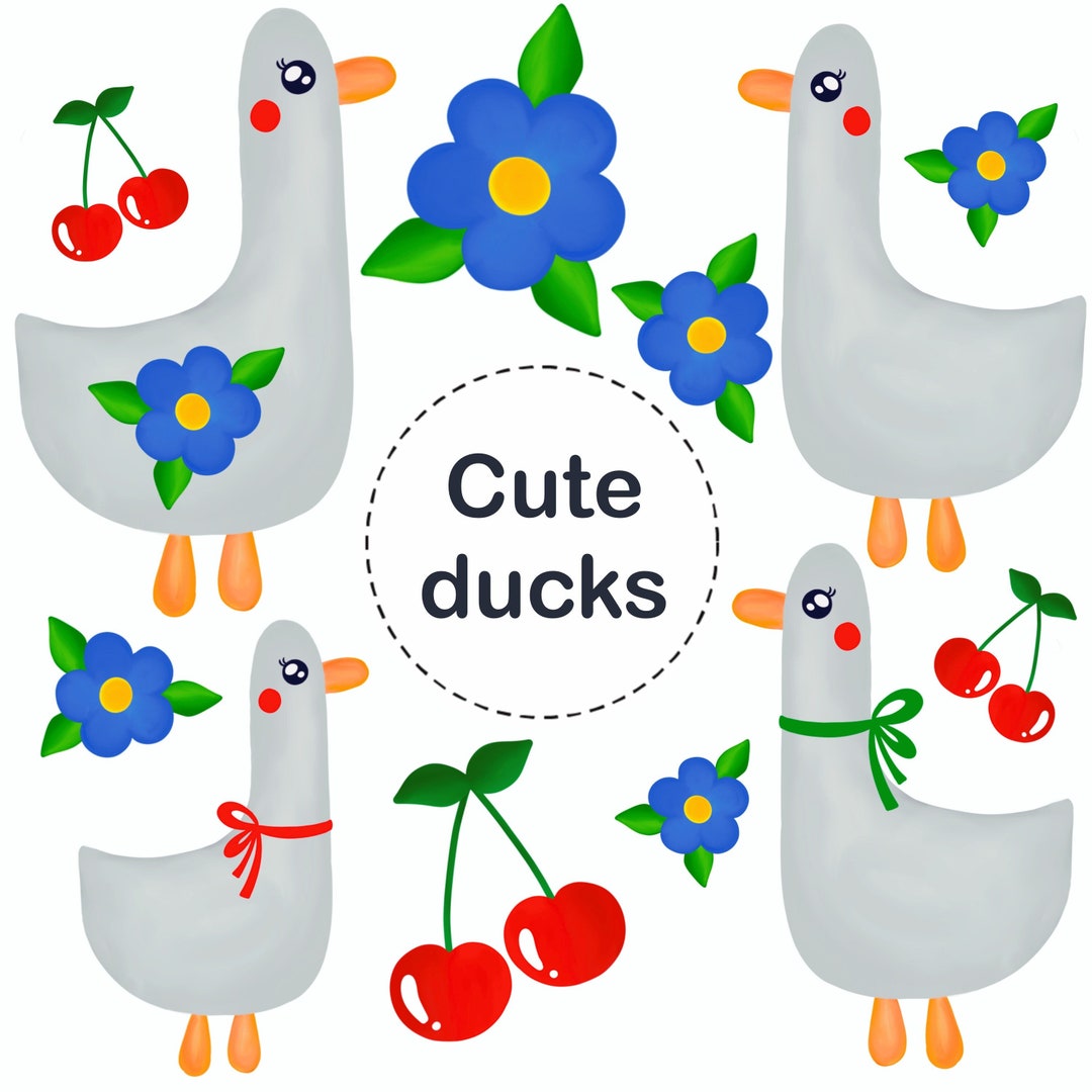 Patos fofos 300 dpi 6 png - Etsy Portugal
