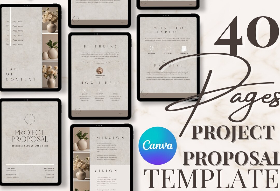 Project Proposal Canva Template: Project Management, Client Proposal ...