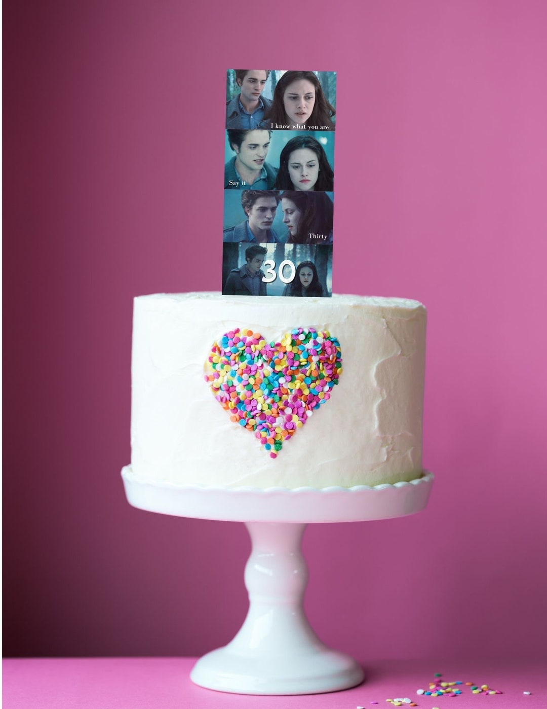 Twilight Cake Topper, Bookish, Twilight Saga, Custom Cake Top, Team ...