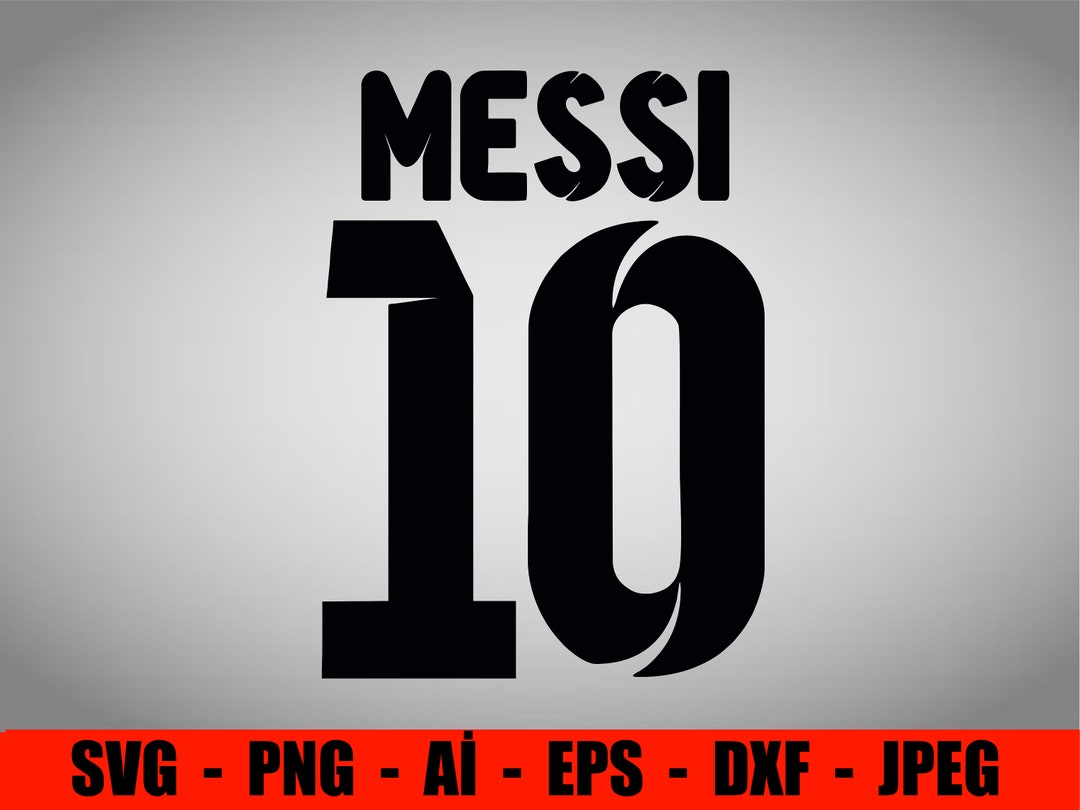 Messi Logo Cut Svg Dxf File Wall Sticker Pdf Silhouette - Etsy
