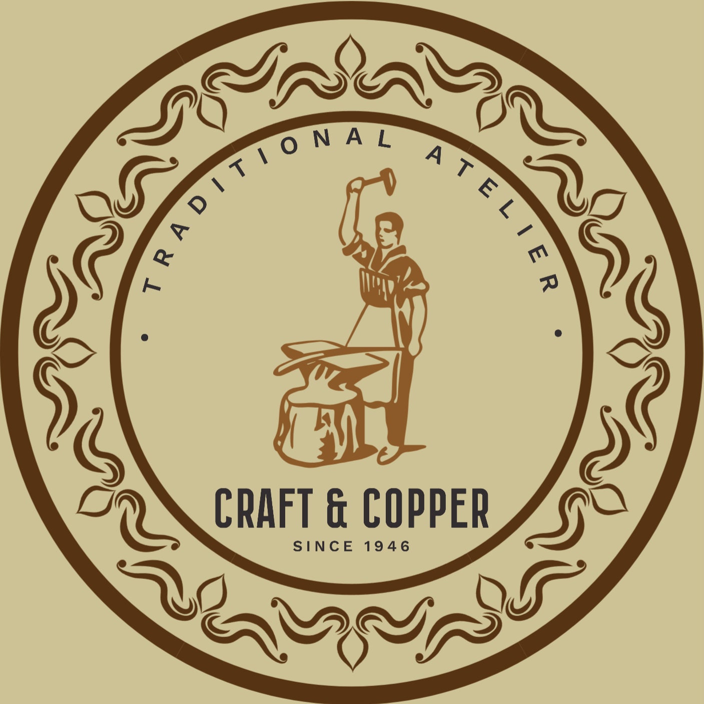 Traditional Turkish Copper Bread Storage Container, Snack Bowl, Hand ...