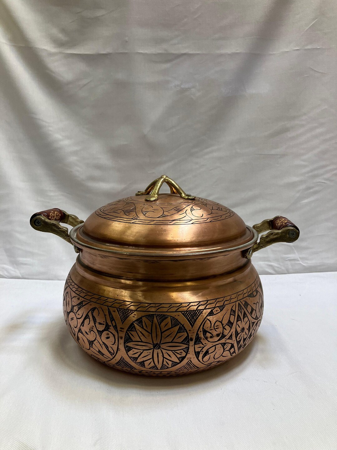 Copper Cookware, Traditional Turkish Copper Cookpot Set 1 Pcs, Hand ...