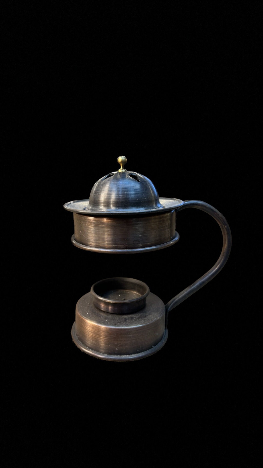 Copper Incense Censer Holder, Traditional Turkish Hand Crafted Vintage ...