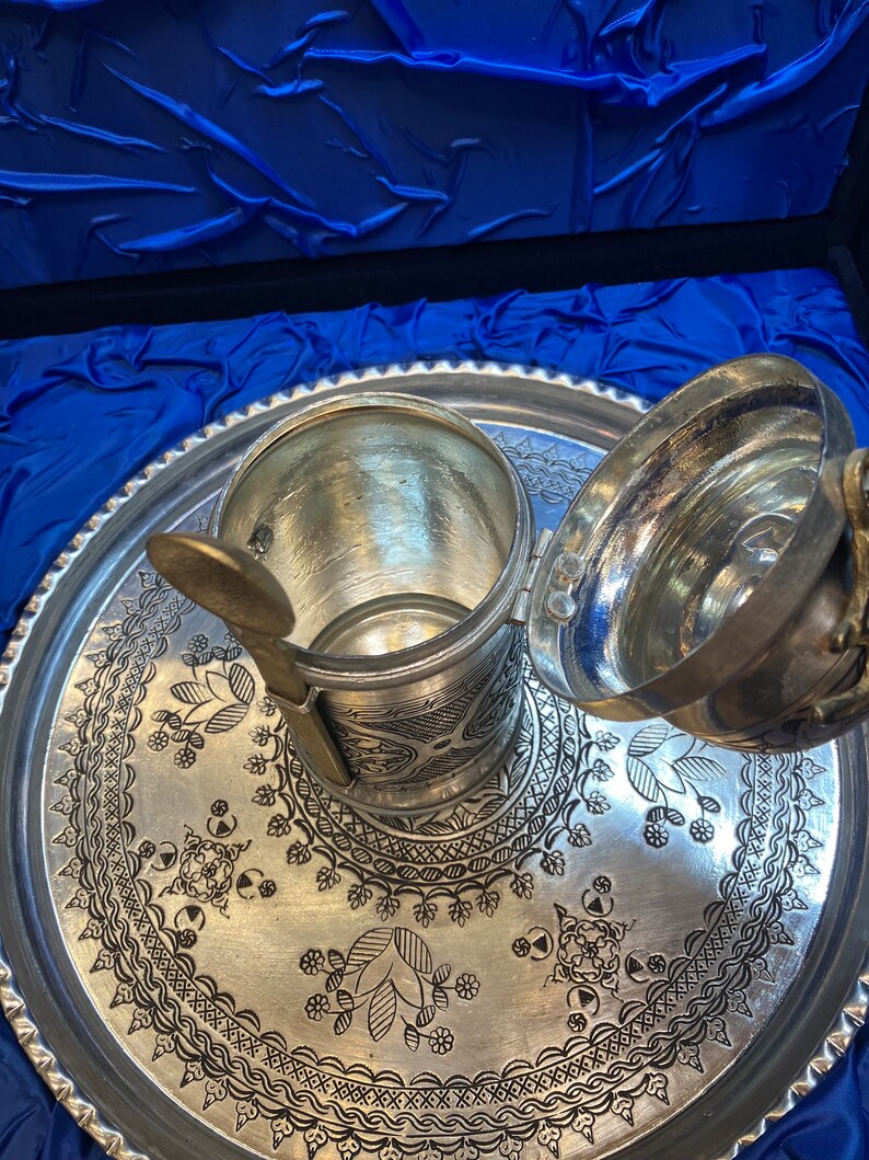Copper Coffee Bowl With Spoon, Traditional Turkish Hand Crafted Vintage ...
