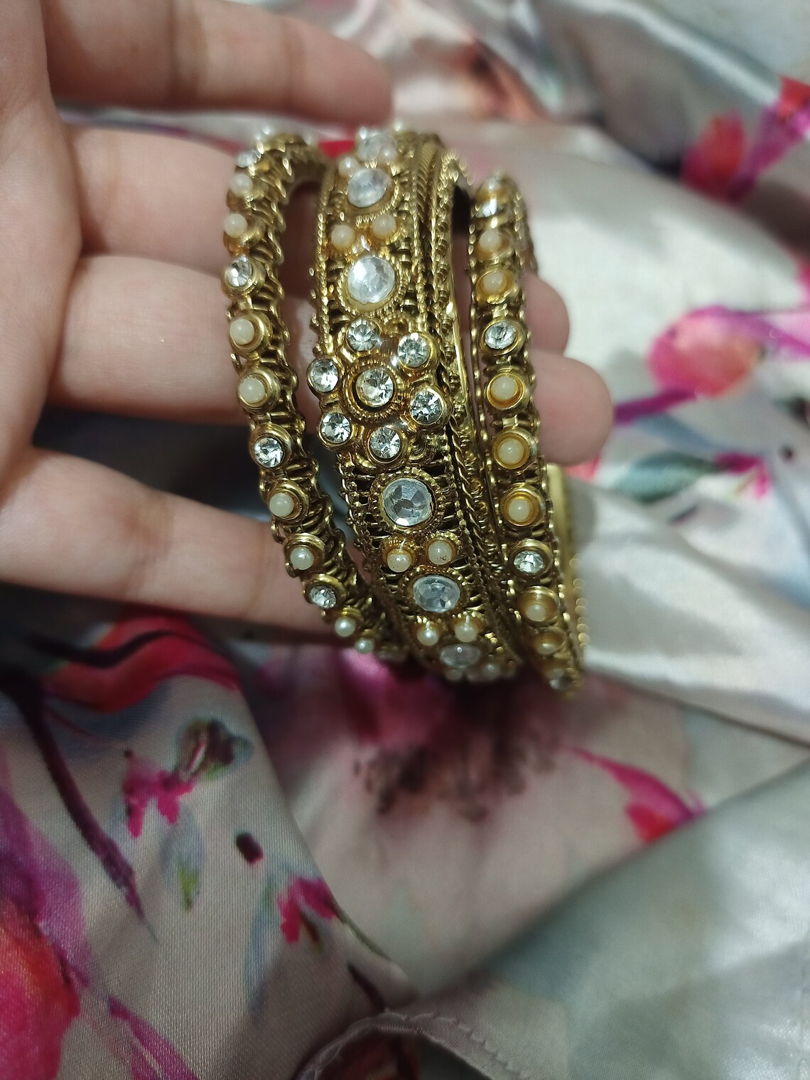 Indian Traditional Karra Set (heavy Bangles) - Etsy