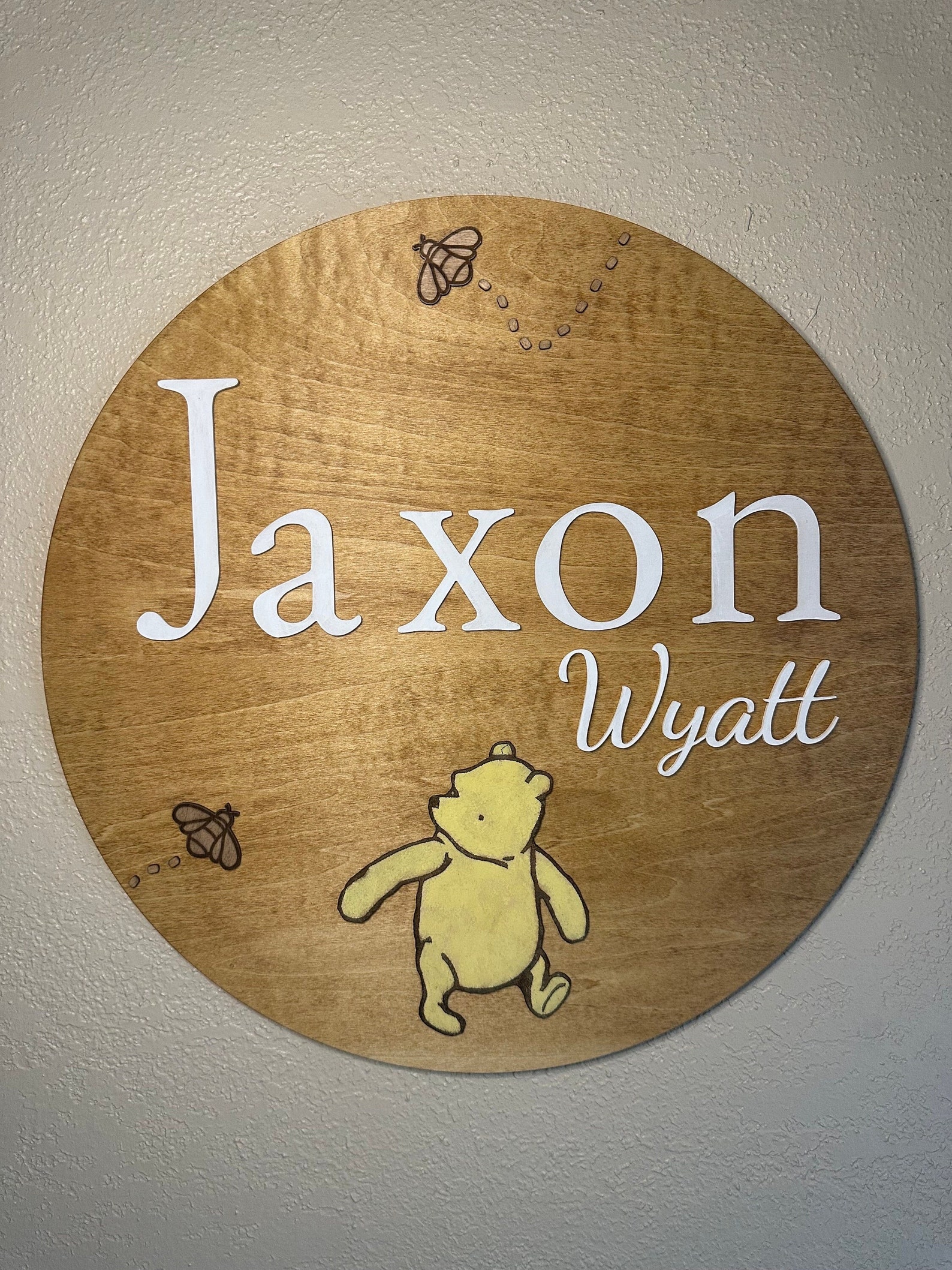 Classic Winnie the Pooh Nursery Sign - Etsy