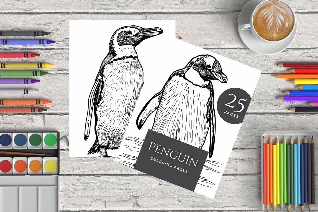 Penguin Mindfulness Colouring Book 25 Colouring Pages PDF - Digital ...