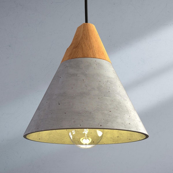 Concrete Ceiling Light - Etsy