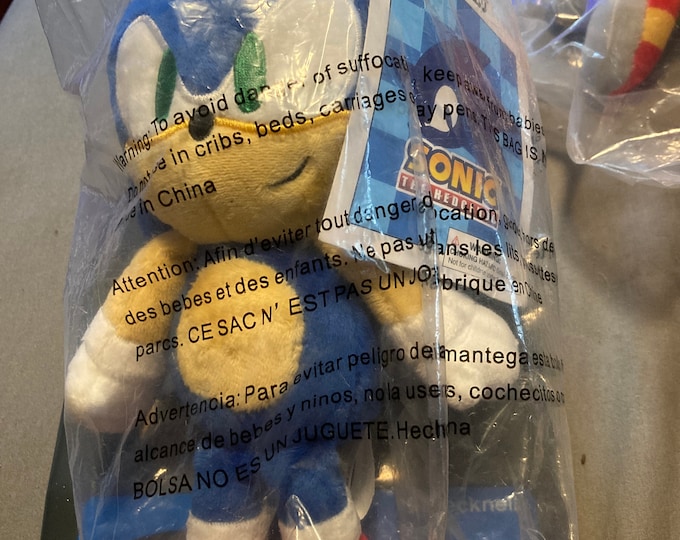 Sonic the Hedgehog Plush Mint From the Classic Sega - Etsy UK
