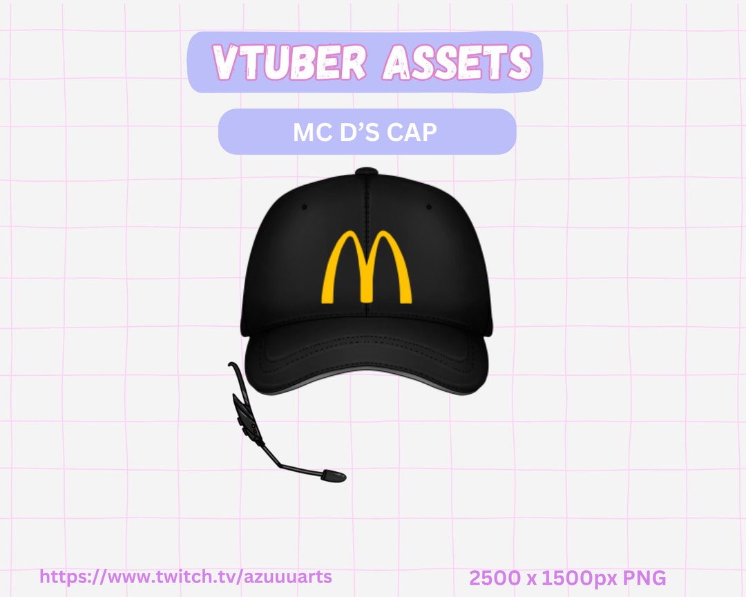 VTUBER Cute Mc Donalds Cap , Fast Food , Cozy 1 Mcdonald Set | Vtuber ...