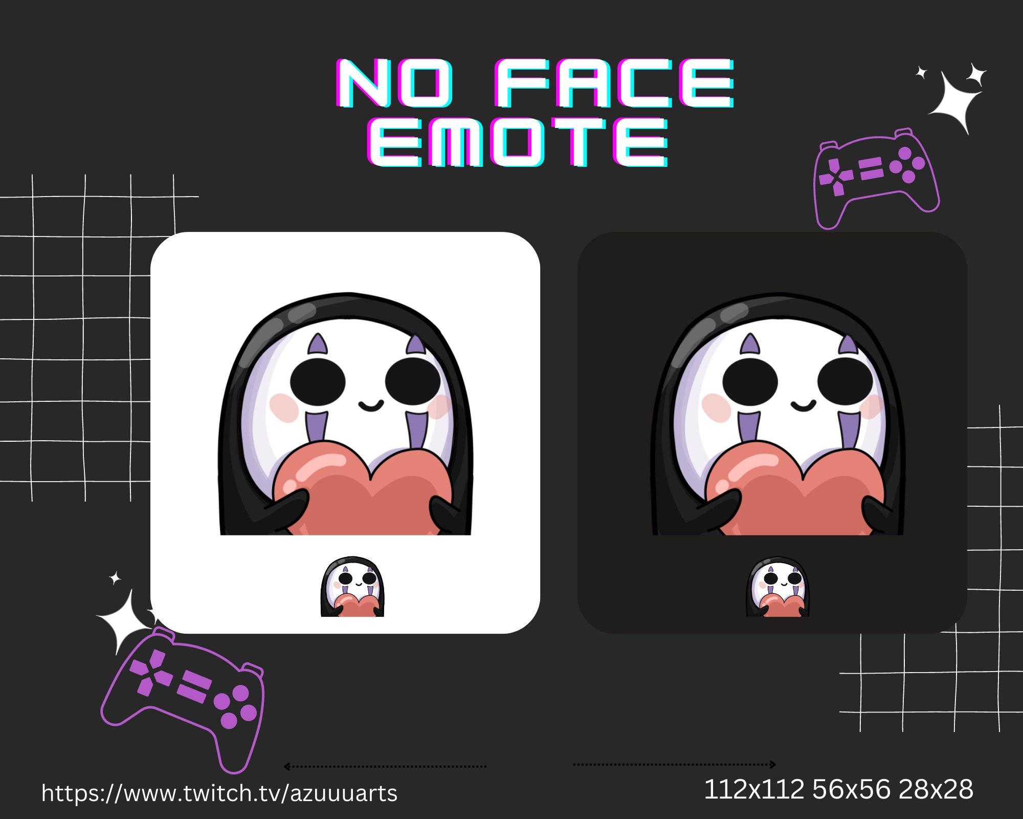 No Face Twitch Discord Youtube Kick Emote - Etsy