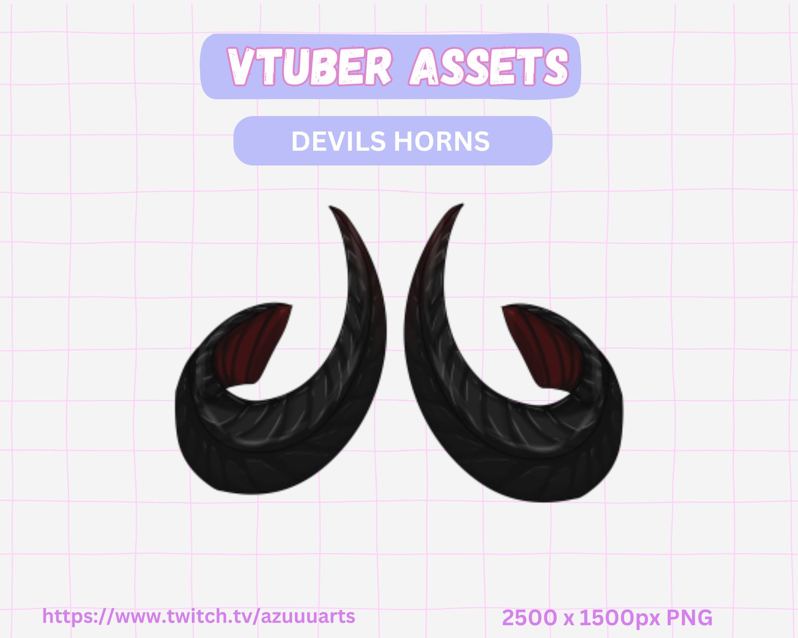 VTUBER Cute Devils Horn, Black Horn, Cozy 1 Horn Set Devil Horn Vtuber ...