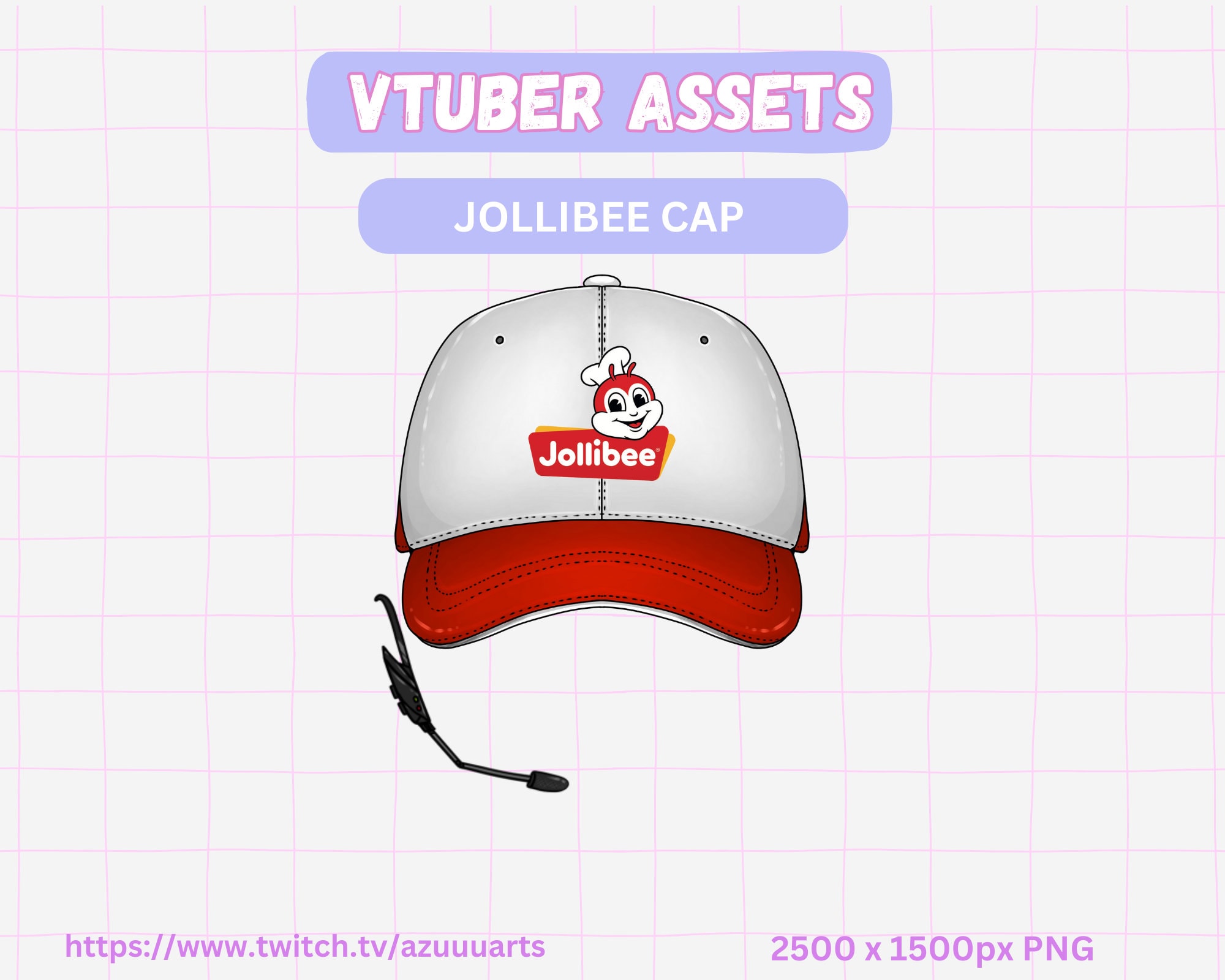 VTUBER Cute Jollibee Cap , Fast Food , Cozy 1 Jolli Bee Set Vtuber ...