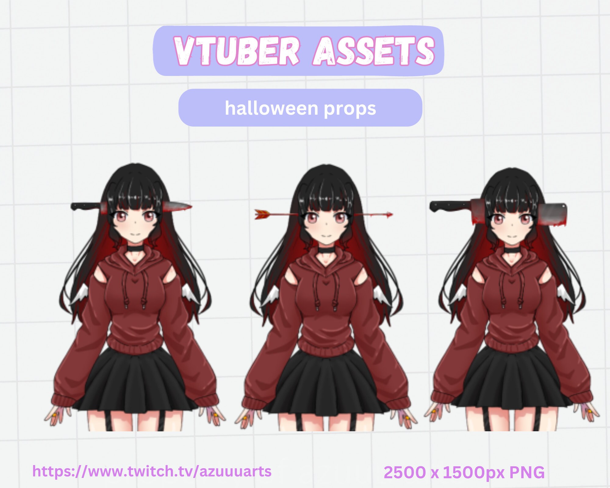 Vtuber Asset Halloween Props / PNG / Kawaii/cute/cool - Etsy