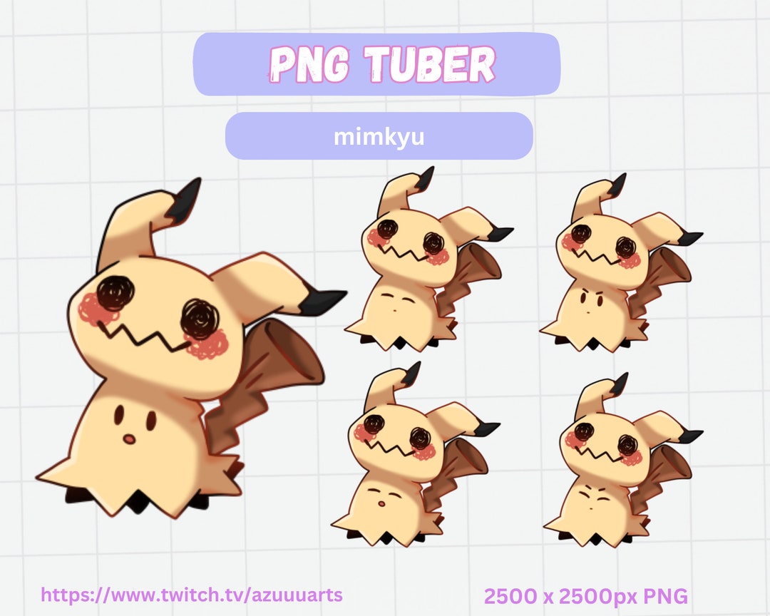 Mimikyu Pngtuber | Cute Vtuber Model | Chibi | Mimikyu Pokemon | Twitch ...