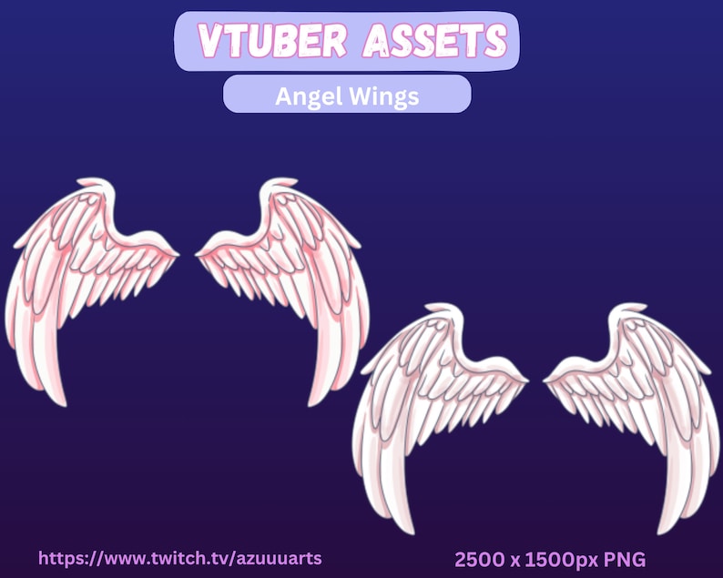 VTUBER Cute Angels Wings, Cozy 5 Wings Set Butterfly Wings Angel Vtuber ...