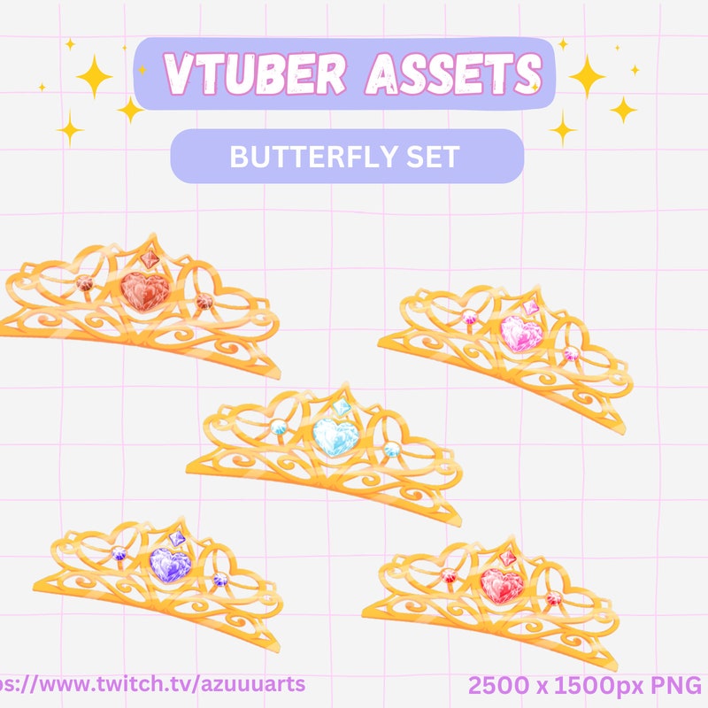 Vtuber Crown Asset - Etsy