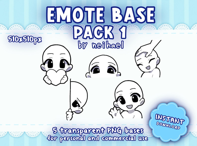 Emote Base Pack 1 - Etsy