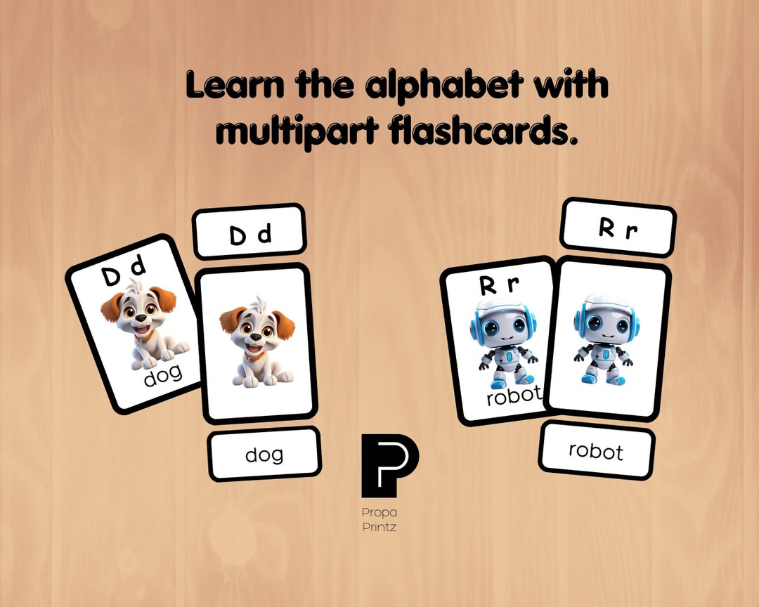 Learning the Alphabet Flashcards Preschool Early Years - Etsy