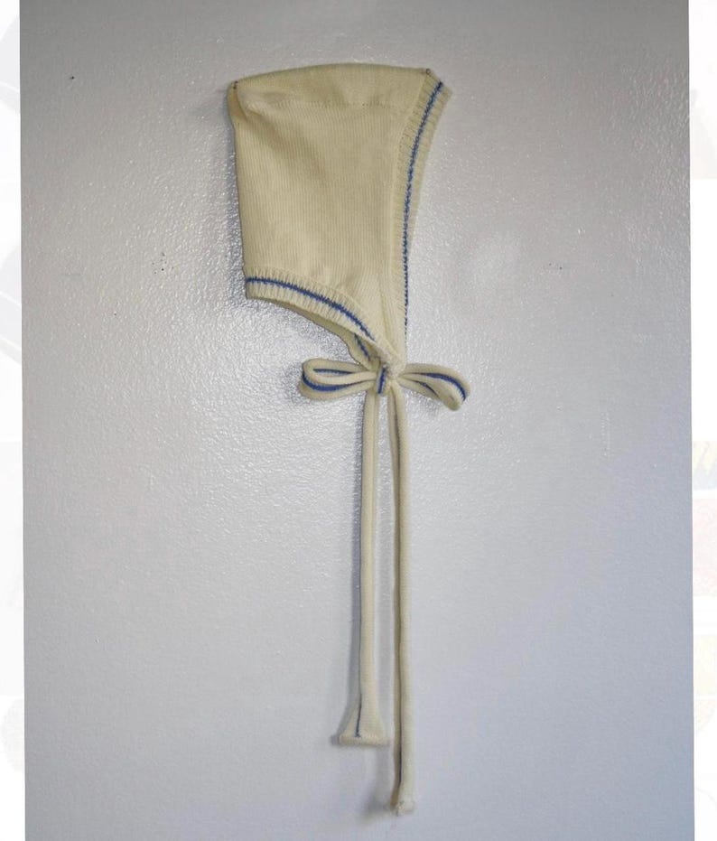 Mohair & Wool Bonnet W/ Ribbon Scarf - Etsy