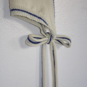 Mohair & Wool Bonnet W/ Ribbon Scarf - Etsy