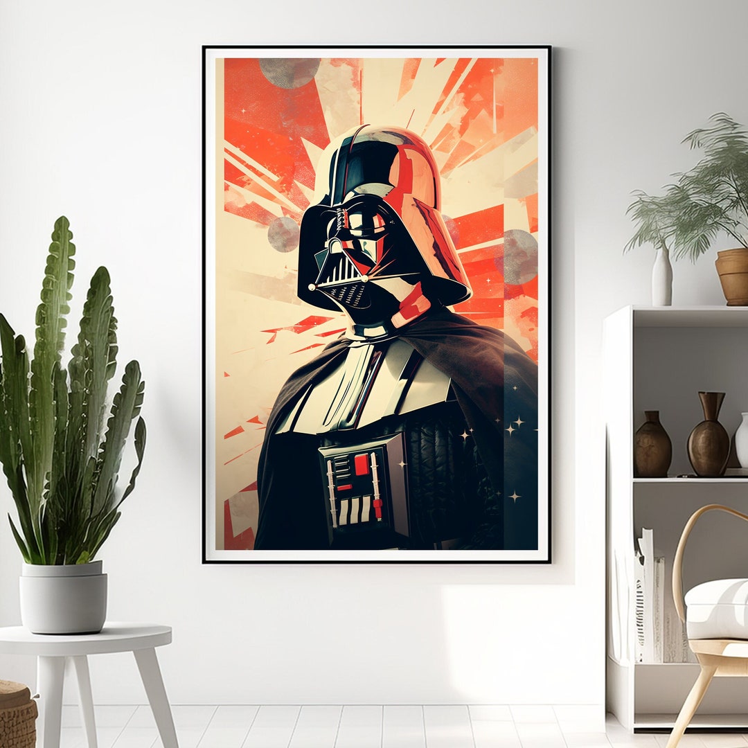 Star Wars Printable Vilain Poster Darth Vader Abstract Boy - Etsy