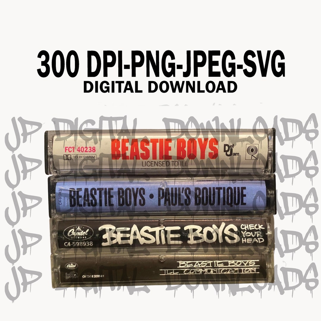 Beastie Boys Vintage Tapes 300DPI PNG Hip Hop Rapper Digital Download ...
