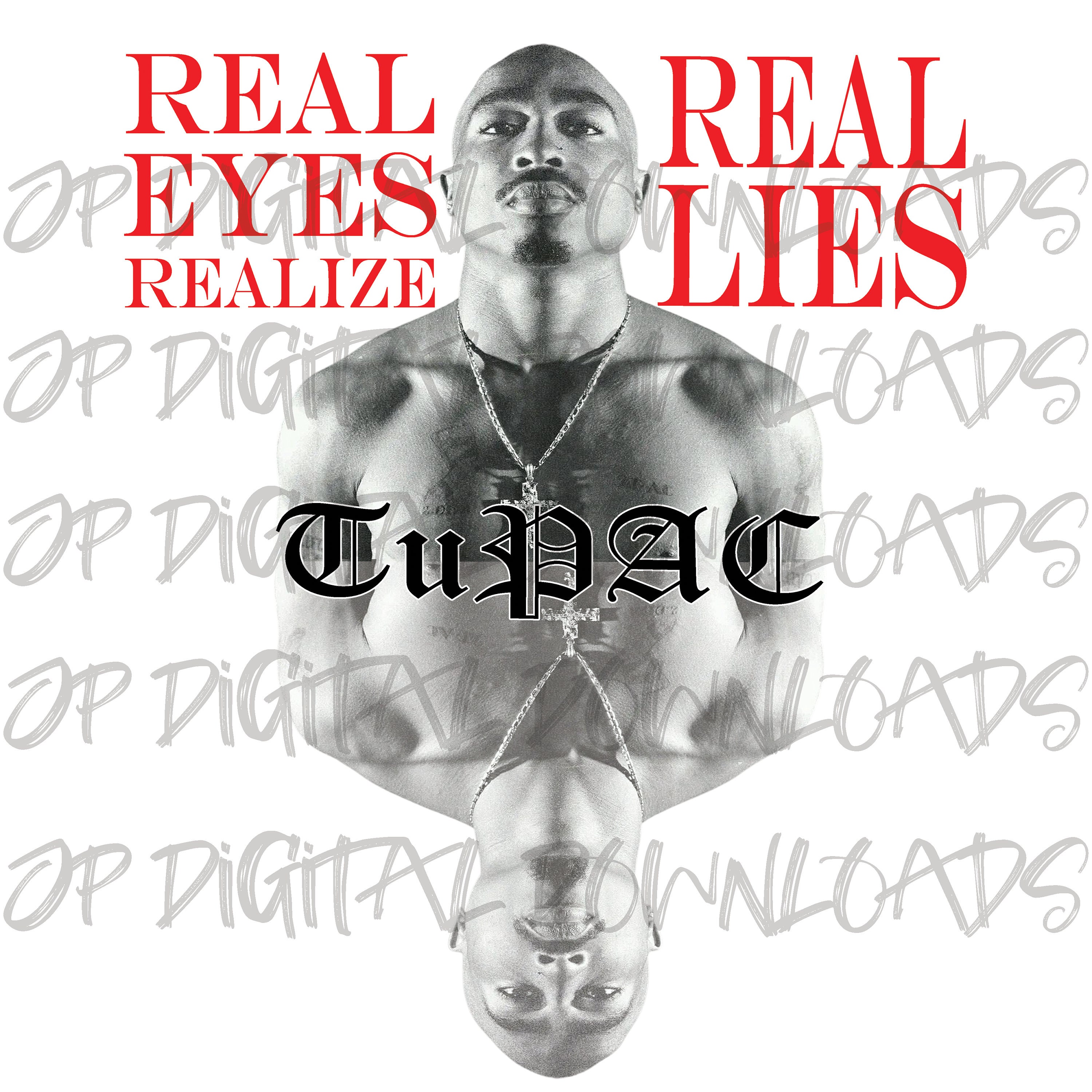 Tupac Real Eyes Realize 300DPI PNG Hip Hop Rap Legend Digital - Etsy