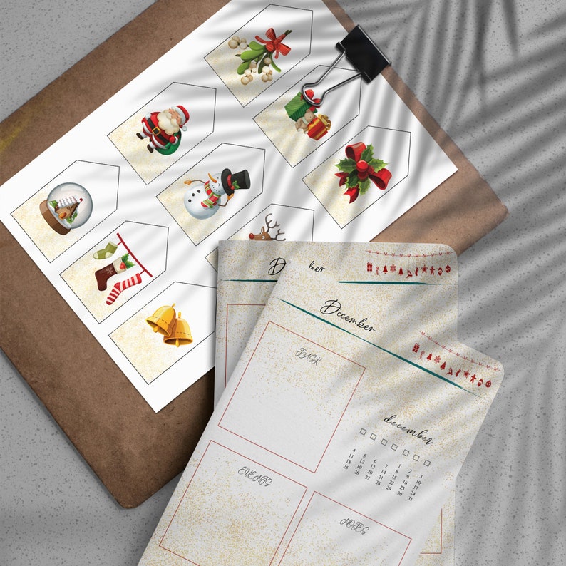 Christmas Organizer Christmas Set Christmas Planner - Etsy