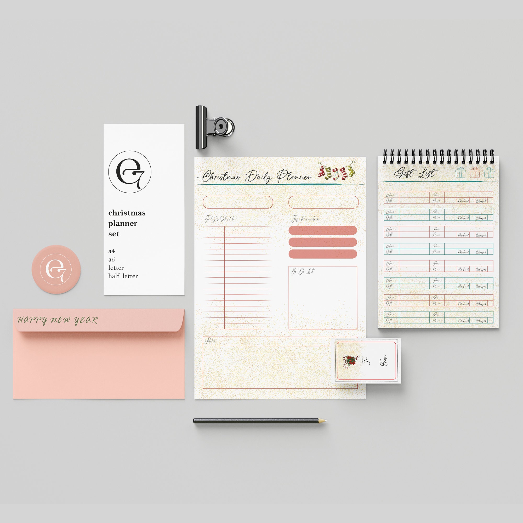 Christmas Organizer Christmas Set Christmas Planner - Etsy