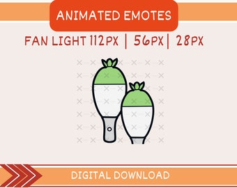 Animated Emotes Fangirl / Fanboy Light Stick / Fan Light Kpop Korean ...