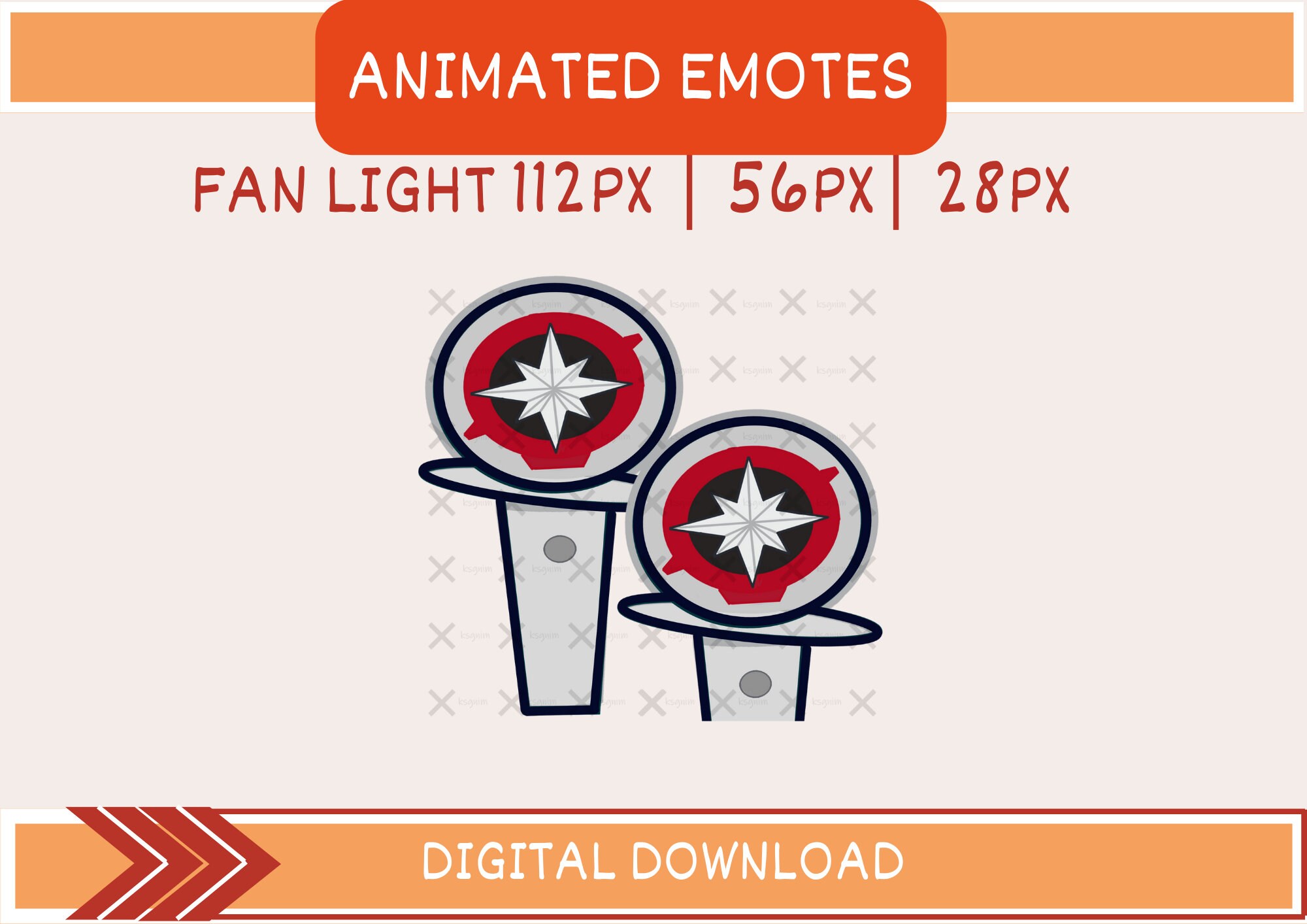 Animated Emotes Fangirl / Fanboy Light Stick / Fan Light Kpop Korean ...