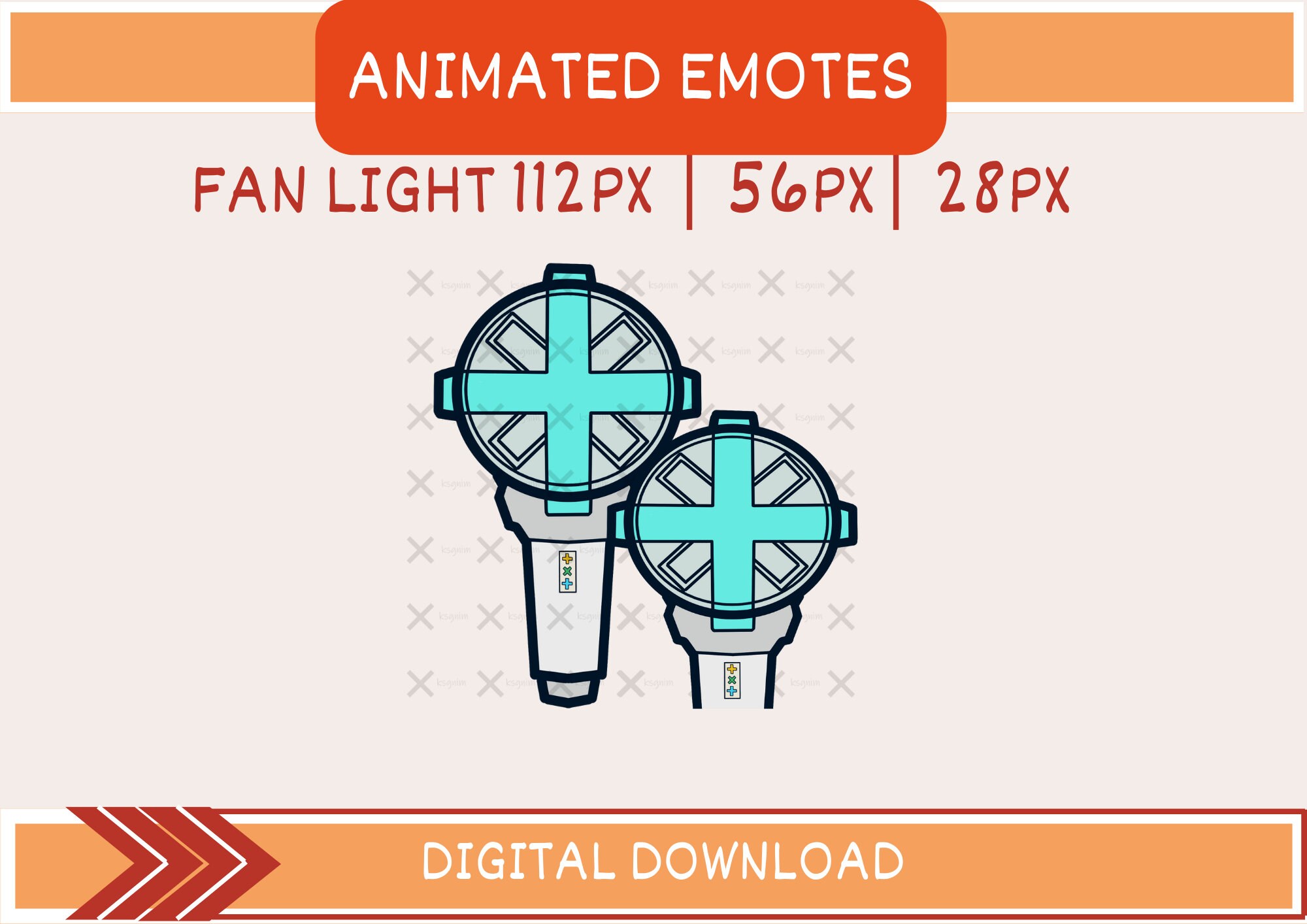 Animated Emotes Fangirl / Fanboy Light Stick / Fan Light Kpop Related ...