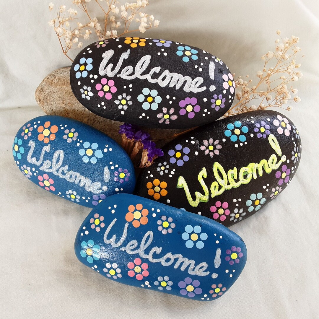 WELCOME Rocks - Etsy