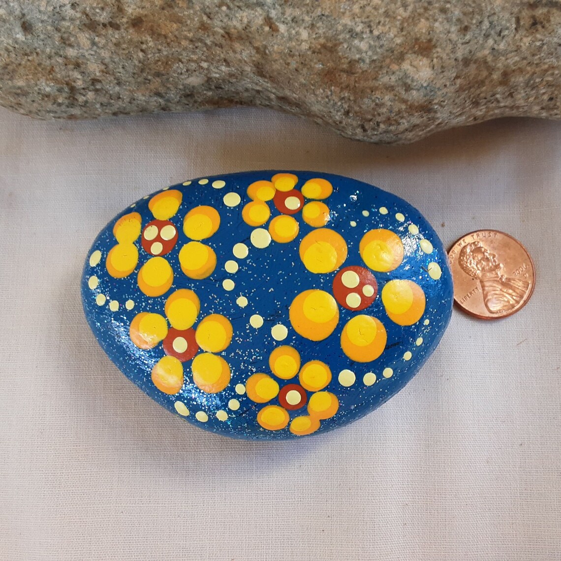 Set of 4 Sunflower Rocks - Etsy