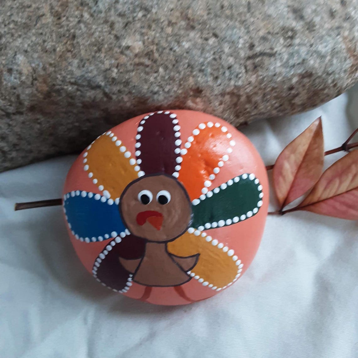 Thanksgiving Turkey Painted Rocks - Etsy