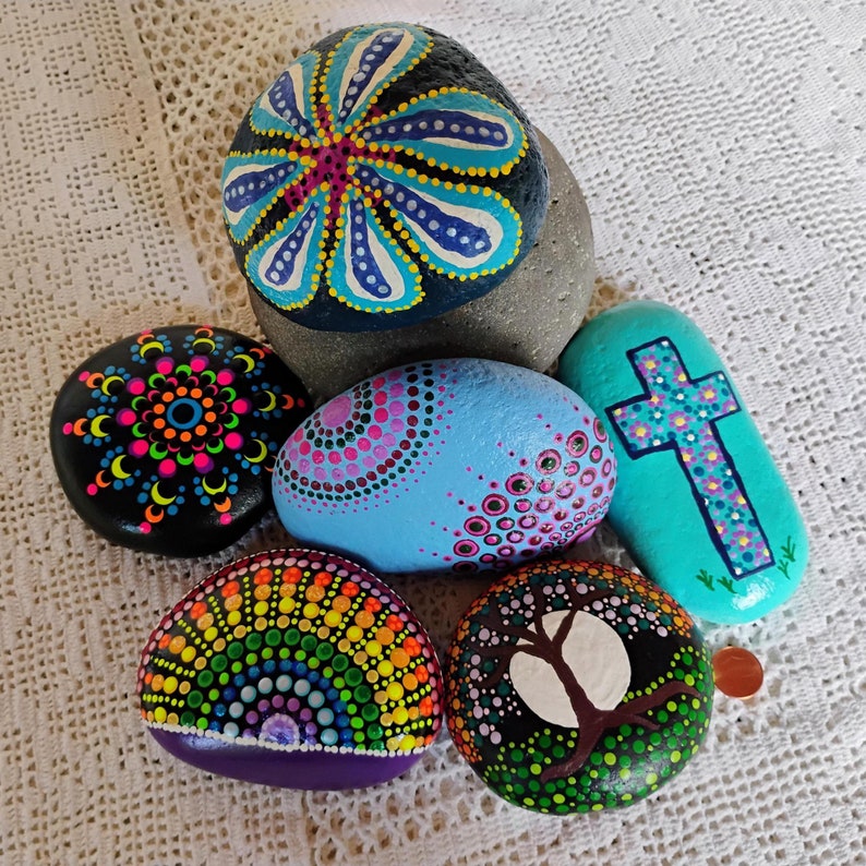 Large Painted Rock Collection - Etsy