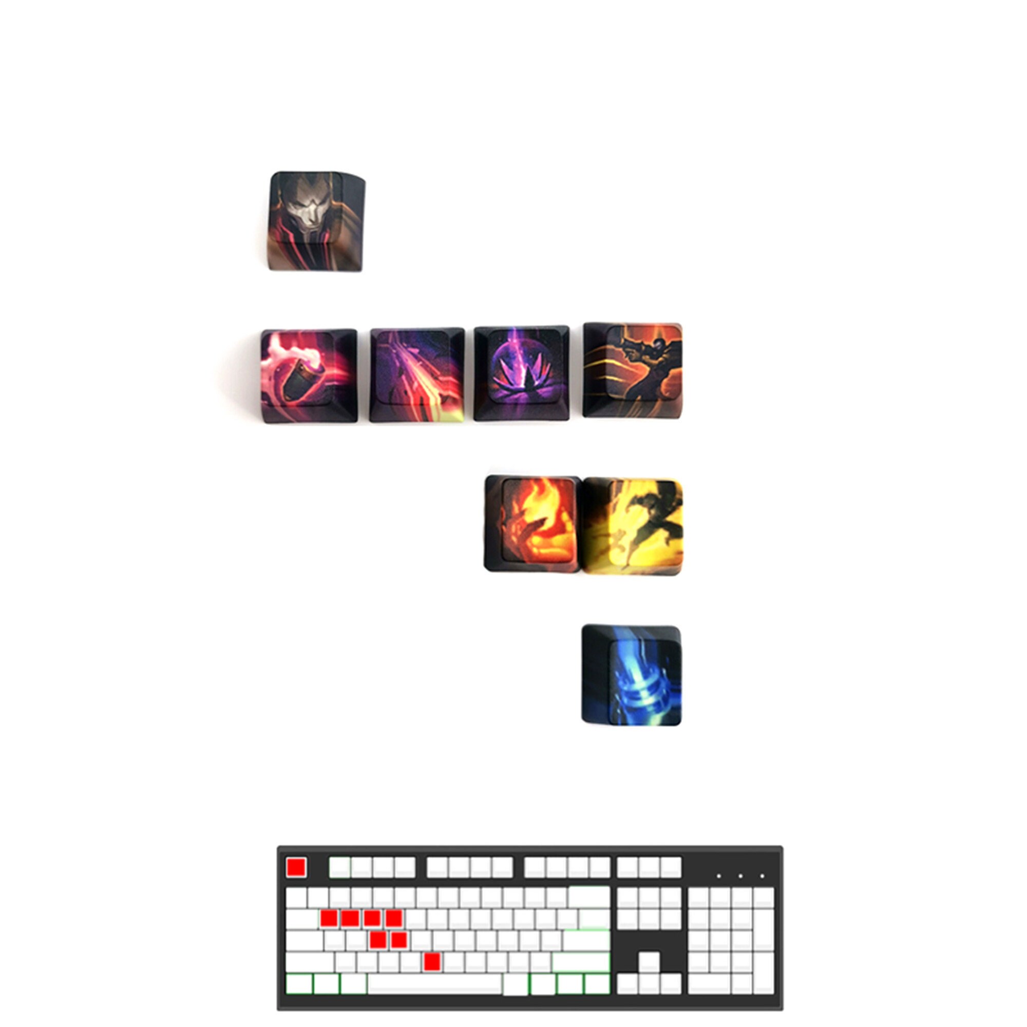 LOL Keycaps League of Legends Characterscustom Dye Sub PBT - Etsy