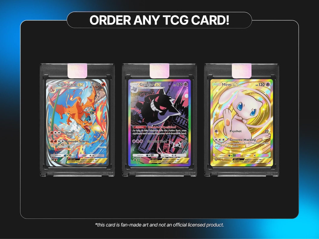 Custom Pokemon TCG Card, Fan-made Art, Holo Finish - Etsy