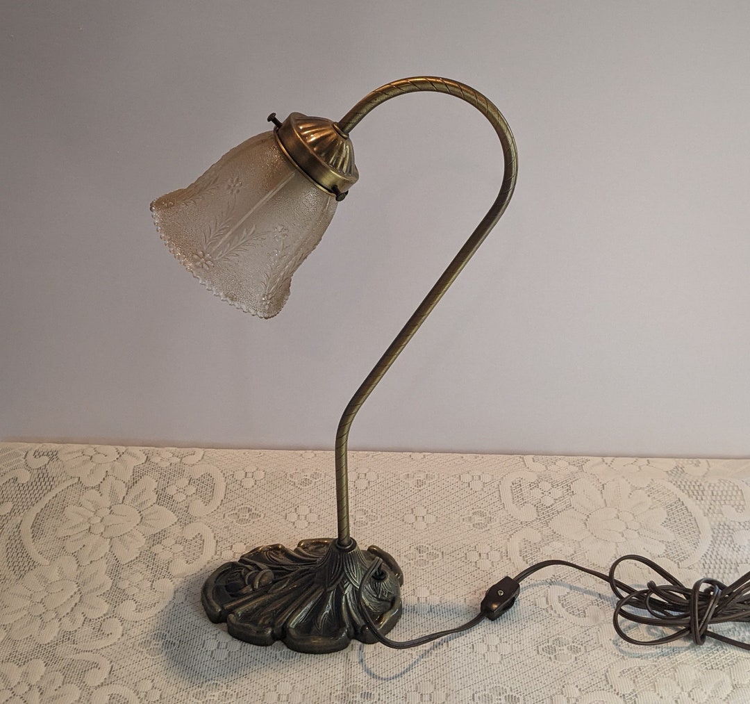 Art Deco Style Gooseneck Desk Lamp - Etsy