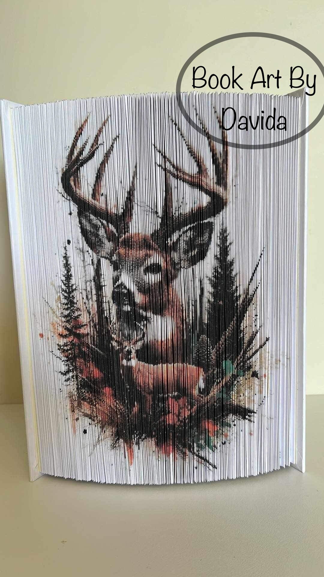 Deer Photo Edge Pattern (book Art) - Etsy