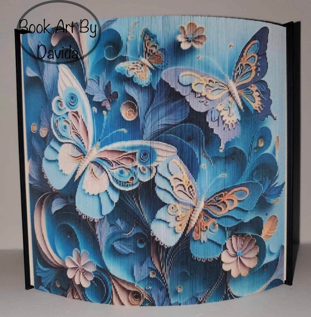 3D Butterflies Photo Edge Pattern (book Art) - Etsy