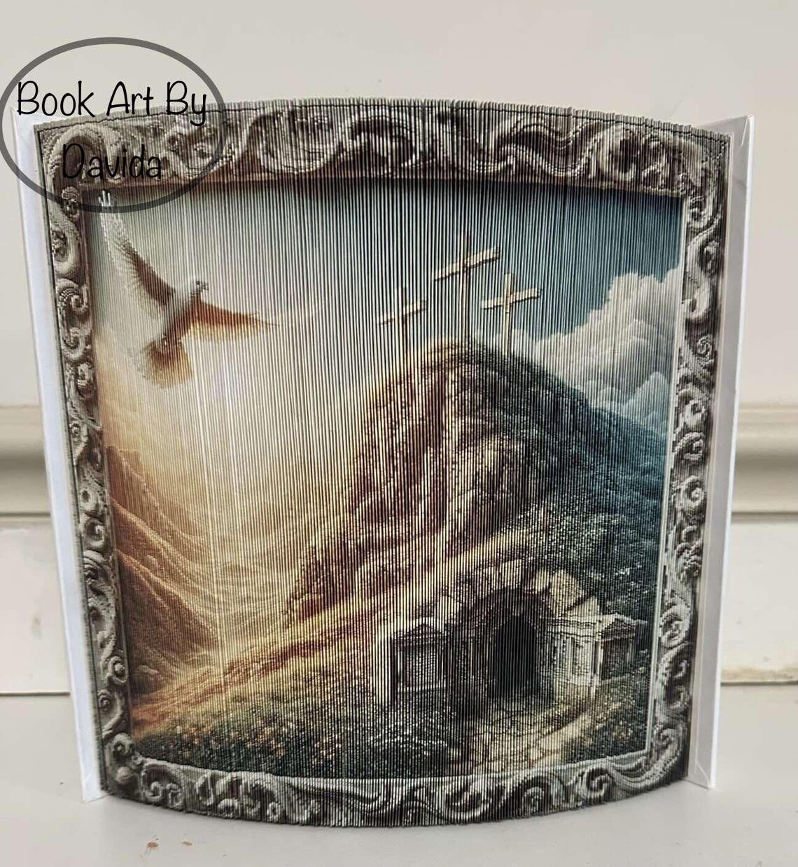 3D Easter Empty Tomb Photo Edge Pattern (book Art) - Etsy