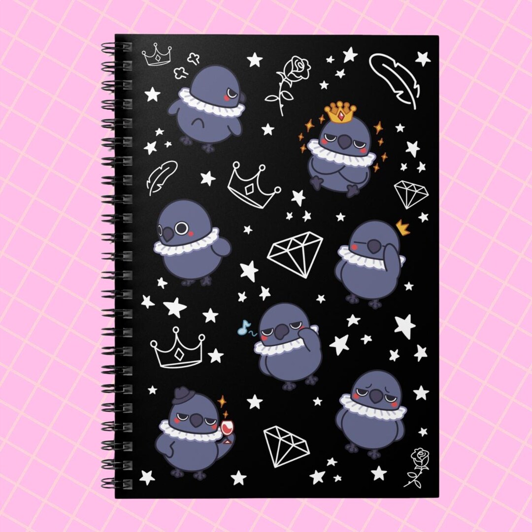 Love and Deepspace Sylus Grumpy Crow Spiral Notebook | Ruled Line - Etsy