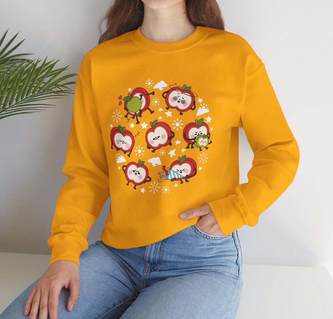 Love and Deepspace Caleb Sweatshirt: Sunny Apple Graphic, Soft Cotton ...