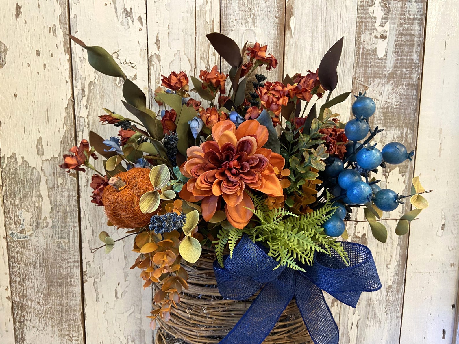Fall Front Door Basket, Harvest Basket, Autumn, Wall Basket,boho ...