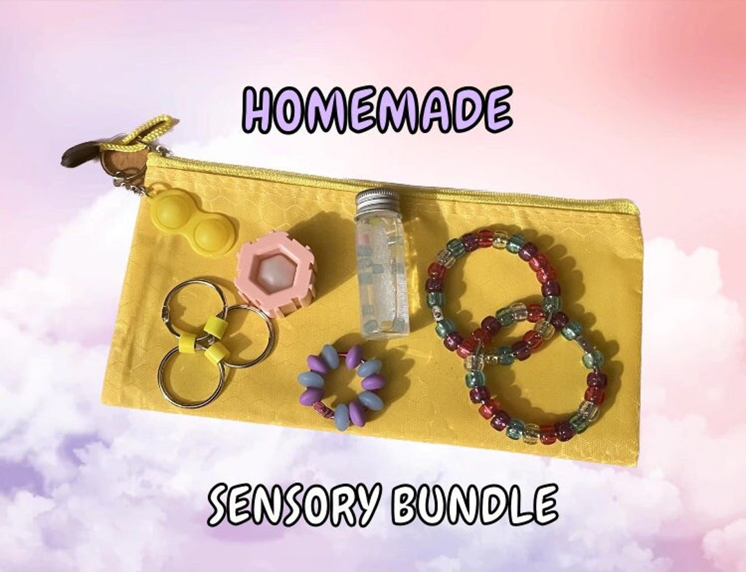 HOMEMADE SENSORY FIDGET Bundle for Girls for Boys Gift Pouch - Etsy