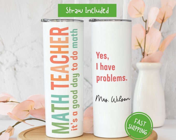 It's a Good Day to Do Math, Math Teacher Tumbler, Math Teacher Gift ...